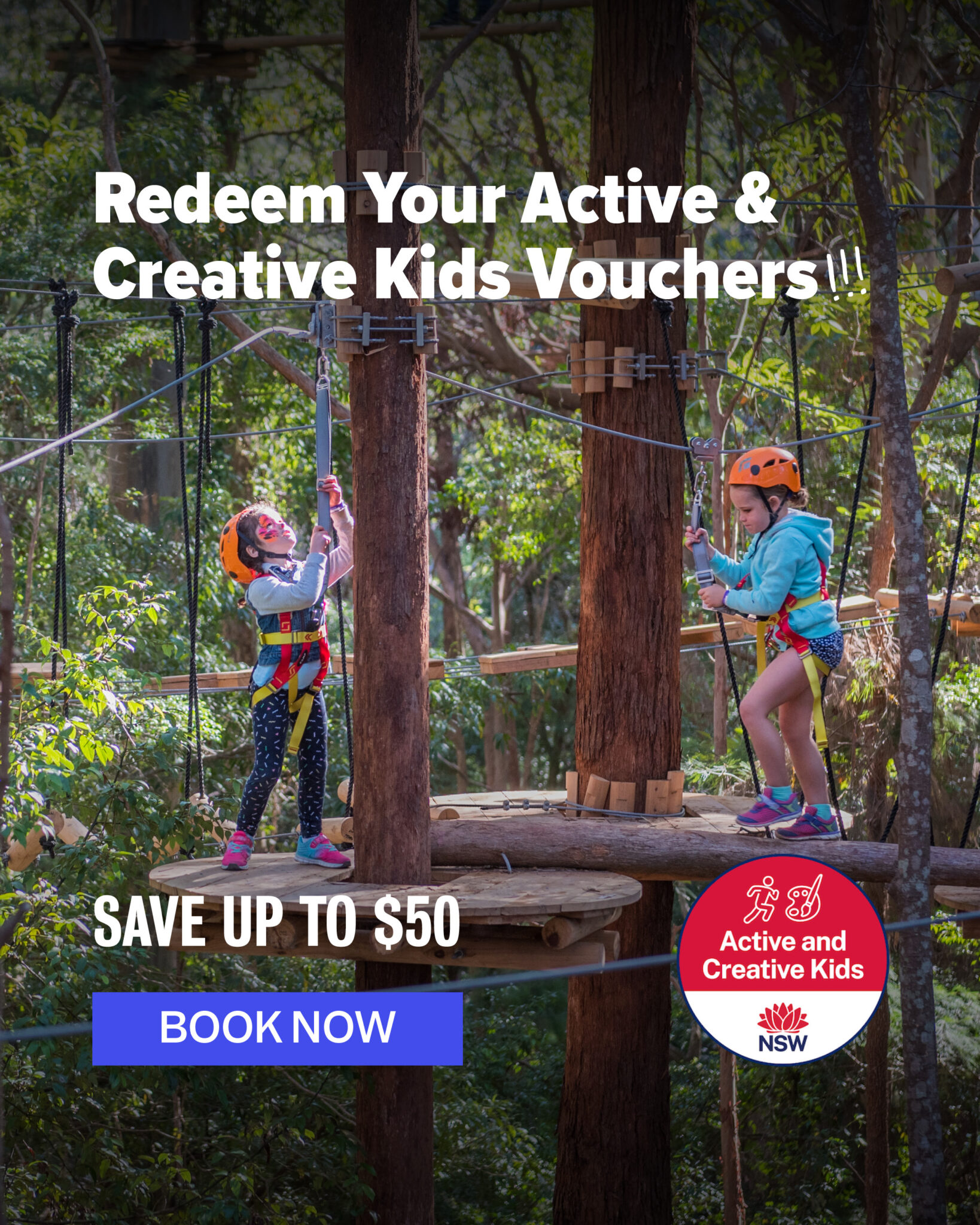 Active Kids Voucher - Treetops Adventure